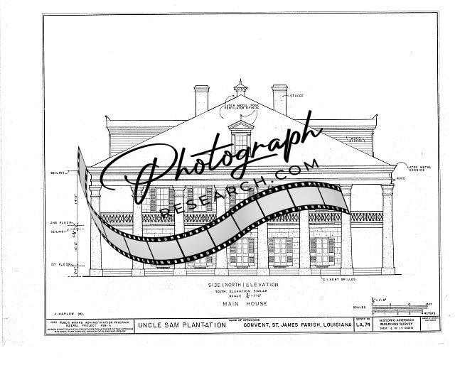 Uncle Sam Plantation,Convent,St. James Parish,Louisiana,HABS,Historic ...