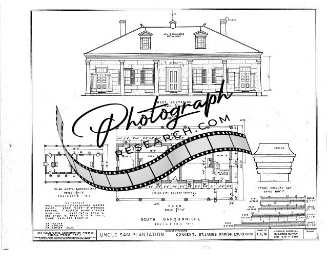 Uncle Sam Plantation,Convent,St. James Parish,Louisiana,HABS,Historic ...