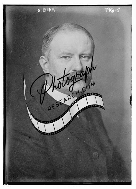 August Karl Gustav Bier,1861-1949,German surgeon,pioneer of spinal ...